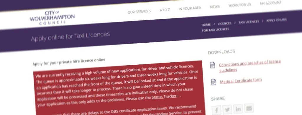 How to become a Wolverhampton Council Taxi Driver?